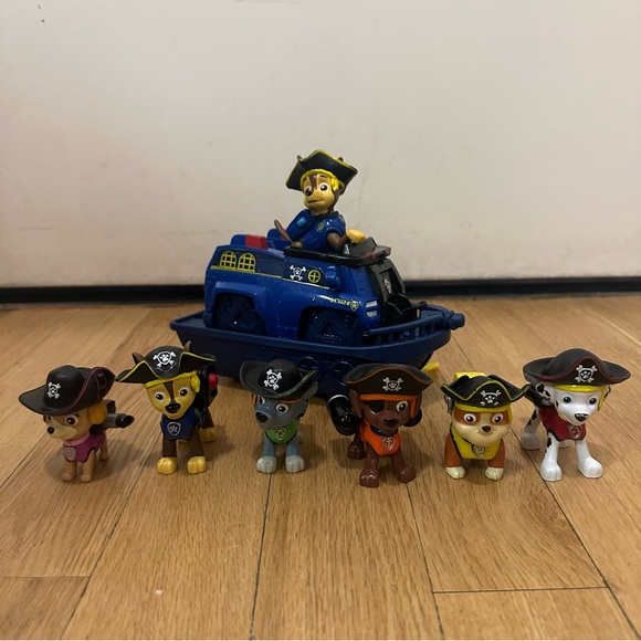 Paw Patrol | Toys | Paw Patrol Pirate Rescue Vehicle And Figures Set ...